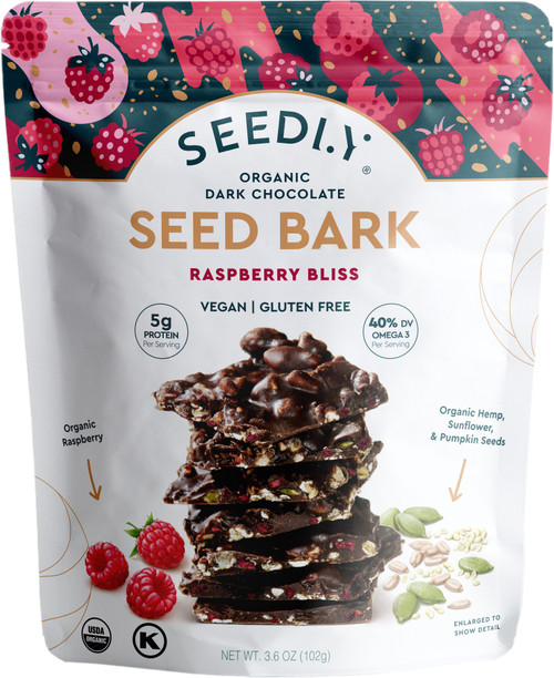 Seedly Organic Vanilla Quinoa Dark Chocolate Seed Bark