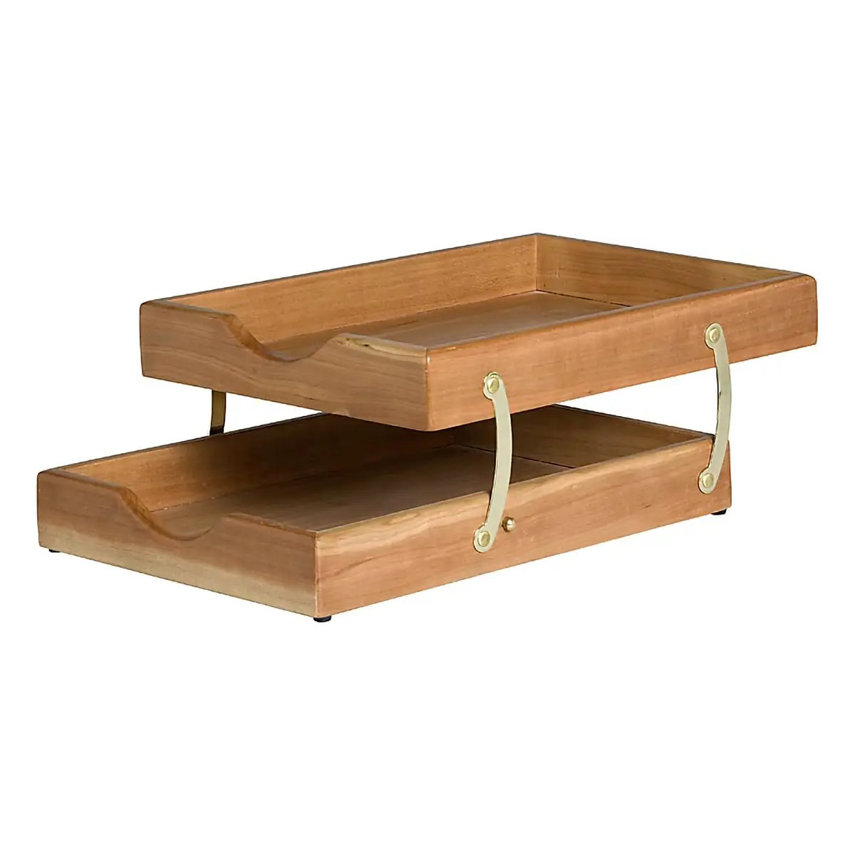 Executive Solid Wood Two-Tier Letter Tray | Office Stock
