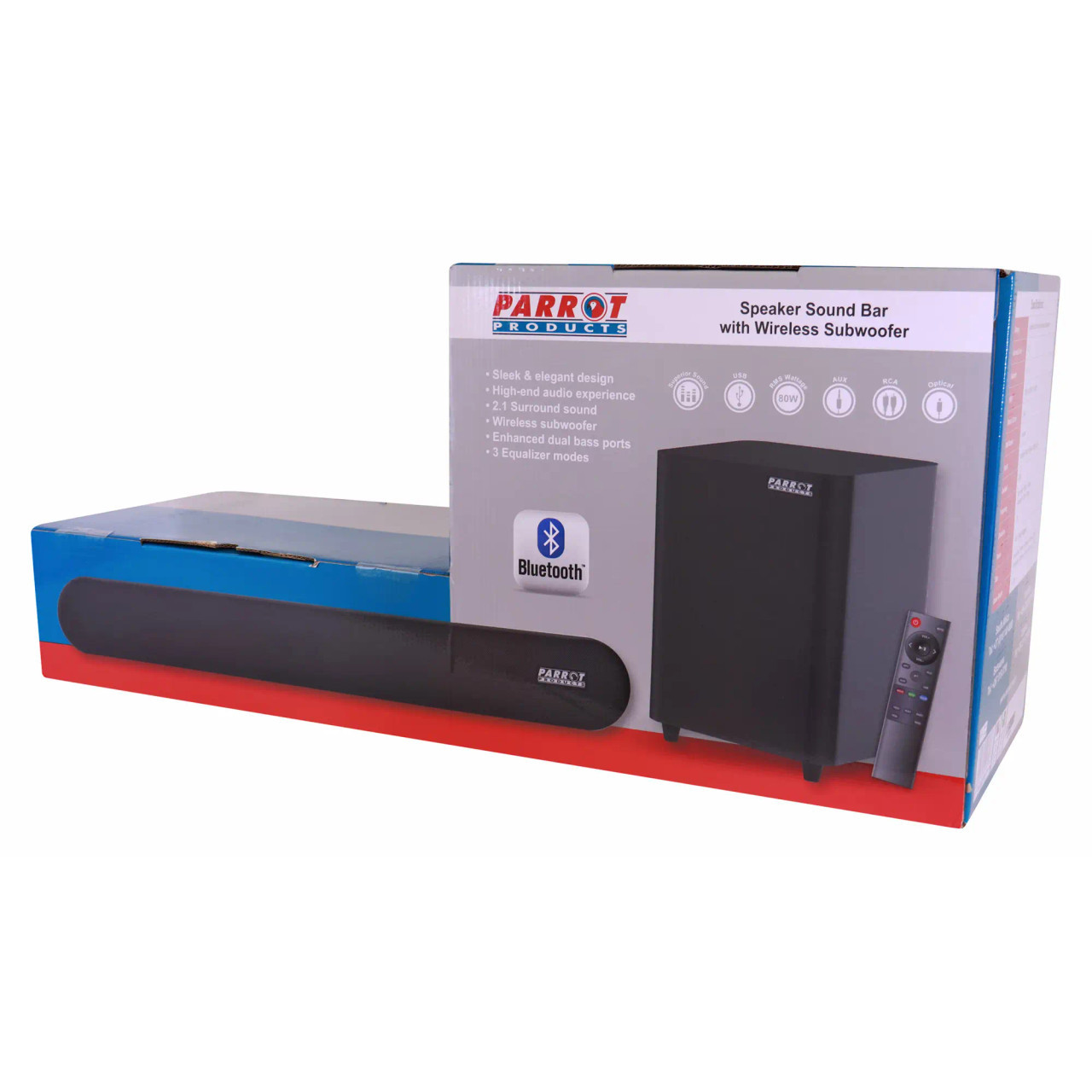 Parrot Speaker Sound Bar + 5.25" Wireless Sub | Buy Online