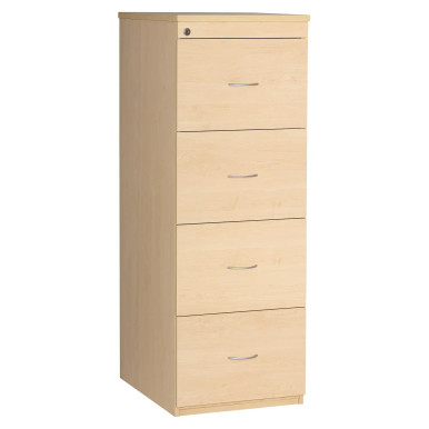 Sorted Filing Cabinet 4 Drawer in Maple Melawood | Office Stock