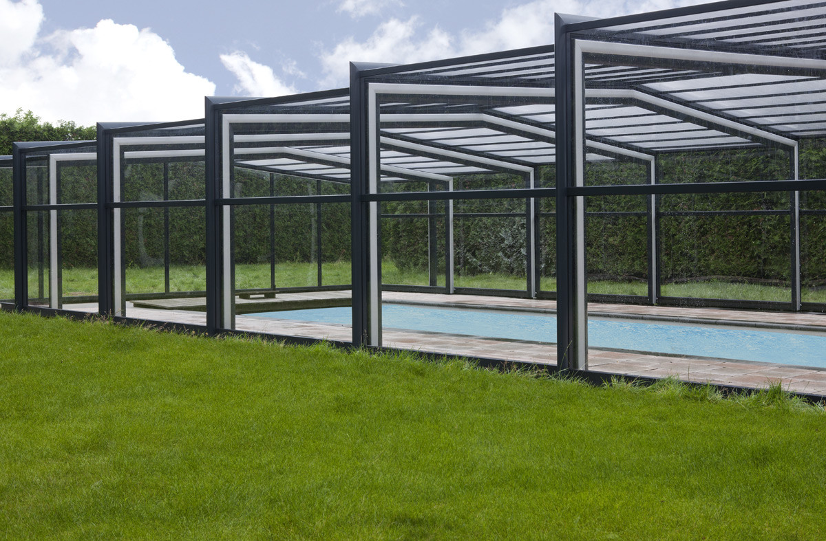 Orion Wide and Tall Telescopic Retractable Swimming Pool Cover Enclosure