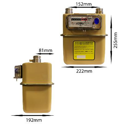 G4 / U6 Sensus Domestic LPG Natural Gas Meter Static Caravan