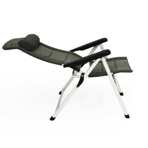 Vango Balletto Tall Camping Chair - Footstool in Heather Grey
