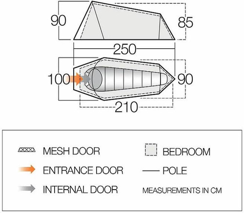 Vango Soul 100 - One Person Camping Tent