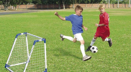 Junior Twin Mini Goals with A Frames Kids Practice Soccer set UK