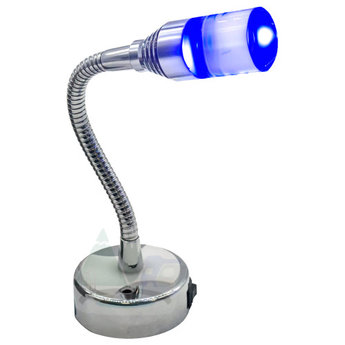 Dimatec Chrome 12v LED Flexible Light for Campervans Caravans Motorhomes