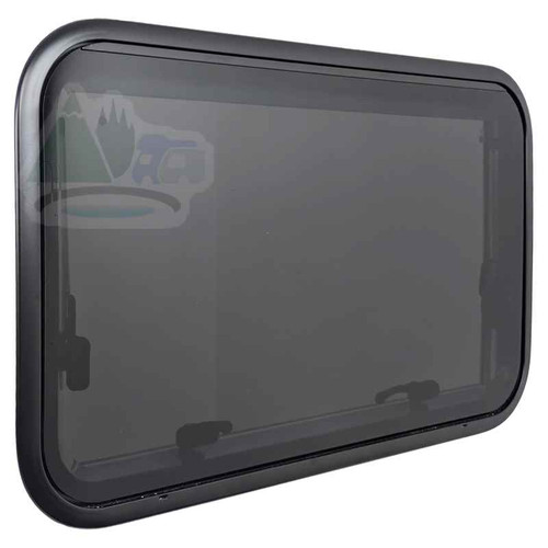 Adventurer Curved frame top hung hinged and tinted low profile caravan ...