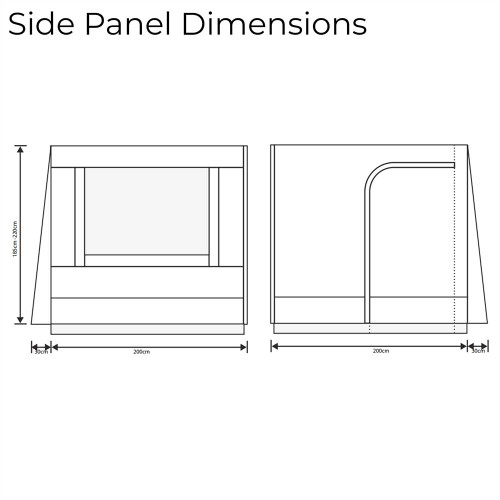 Outdoor Revolution Cayman Sun Canopy Side Panel