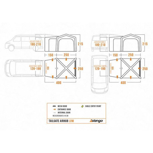 Vango Tailgate Hub Air Drive Away Awning