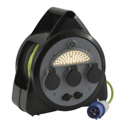 Outwell Mensa Mains 15 Metre 3 Way Roller Kit With USB & Light