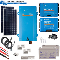 Victron 370 Watt Solar Panel Kit with MPPT Controller, Multiplus, DC to ...