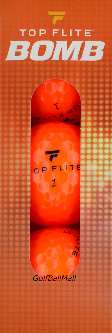 Top Flite BOMB Orange Color Blast Golf Balls | GolfBallMall
