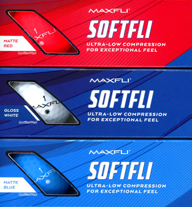 Maxfli Softfli Patriot Set | Red, White & Blue Golf Balls