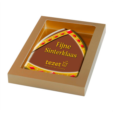LOGO MIJTRO, 150 GR. melk Sinterklaas chocolade tablet - Sint presentje ...