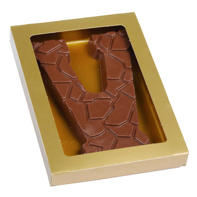 SCHILDPAD LETTER "V" MELK, 175 GR. Chocoladeletter - Sinterklaas ...