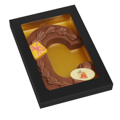 LUXE LETTER "C" MELK, 200 GR. Chocoladeletter - Sinterklaas chocolade ...