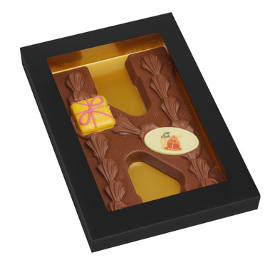 LUXE LETTER "N" MELK, 200 GR. Chocoladeletter - Sinterklaas chocolade ...