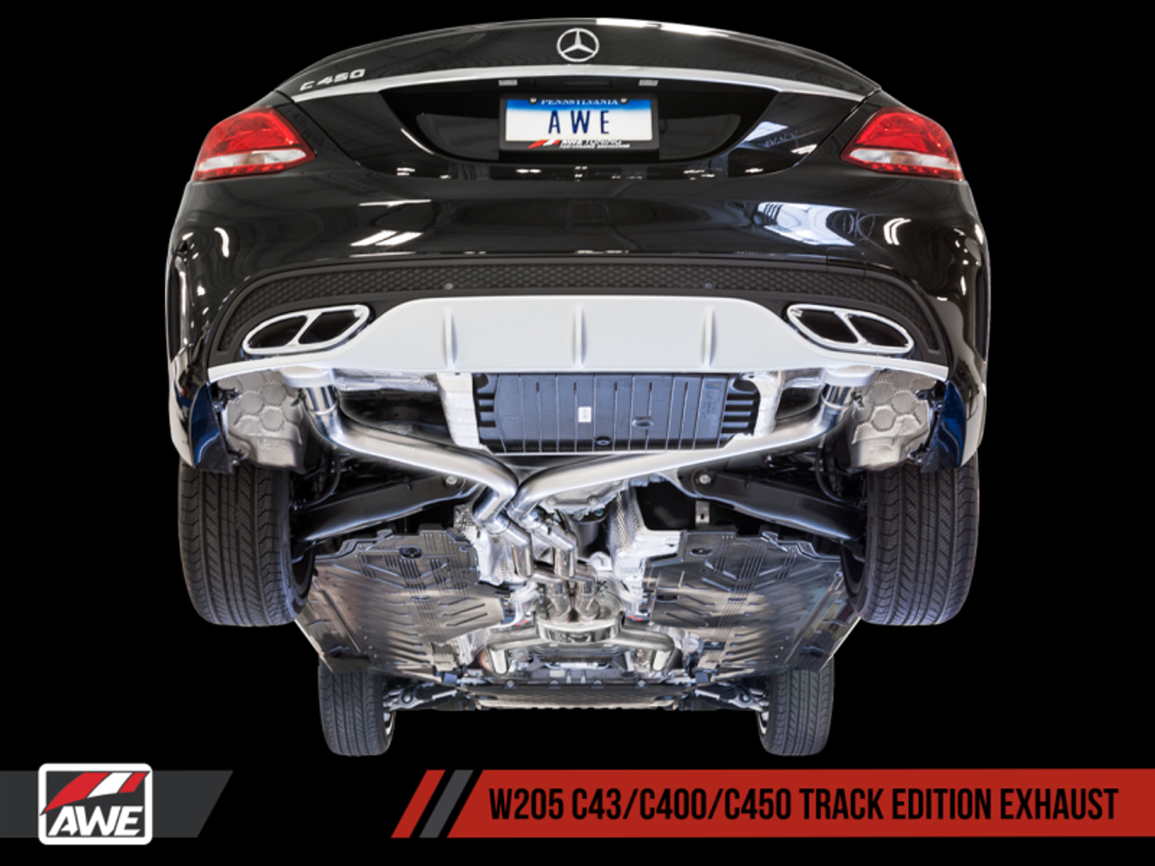 Buy AWE Tuning Mercedes Benz W205 C450 AMG C400 Track Edition Exhaust 3020 31016 for 1467.08 at Armageddon Turbo Performance