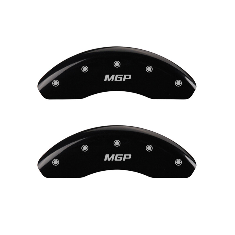 Get MGP 4 Caliper Covers Engraved Front & Rear MGP Black finish silver ...