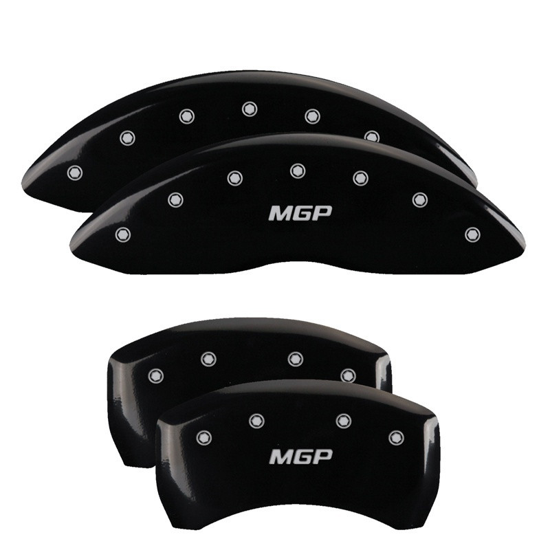 Get MGP 4 Caliper Covers Engraved Front & Rear MGP Black finish silver ...