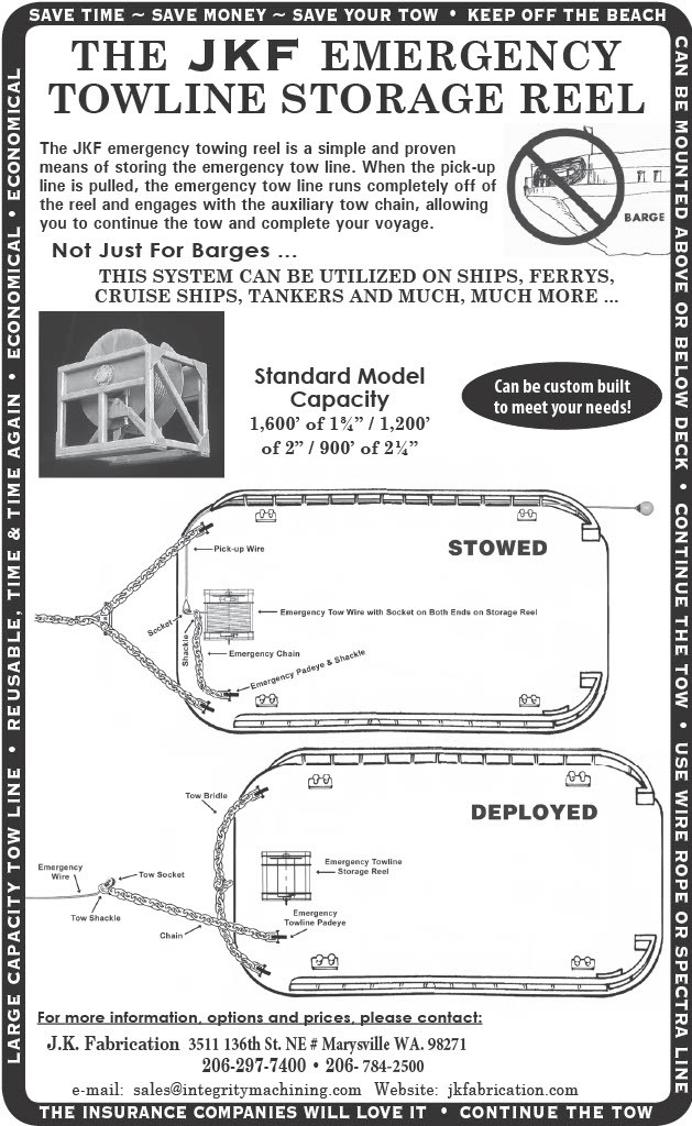 JK FAB Emergency Towline Storage Reel - Kolstrand