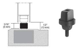 CRL NDC102SLRH - RIGHT HAND overhead side load arm - Retrofit concealed ...