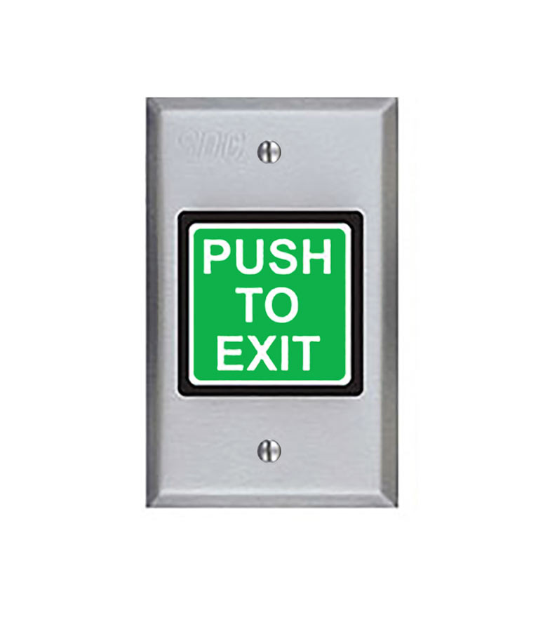 SDC 423MU - Single Gang Request-To-Exit Switch. 2" square button, wall ...
