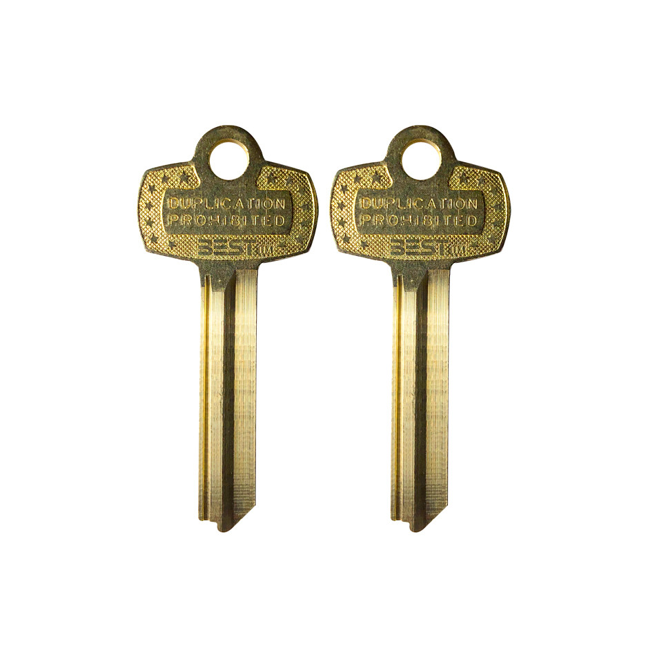 BEST 1A1X1KS473KS800 - Standard blank key-X keyway, stamped front "Best ...