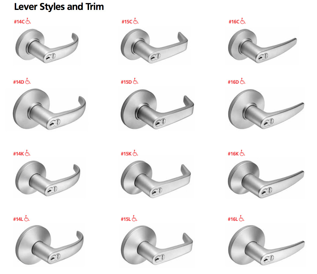 BEST D55024 626 - #16 Button Lever for 9K-satin chromium - Pacific Lock ...