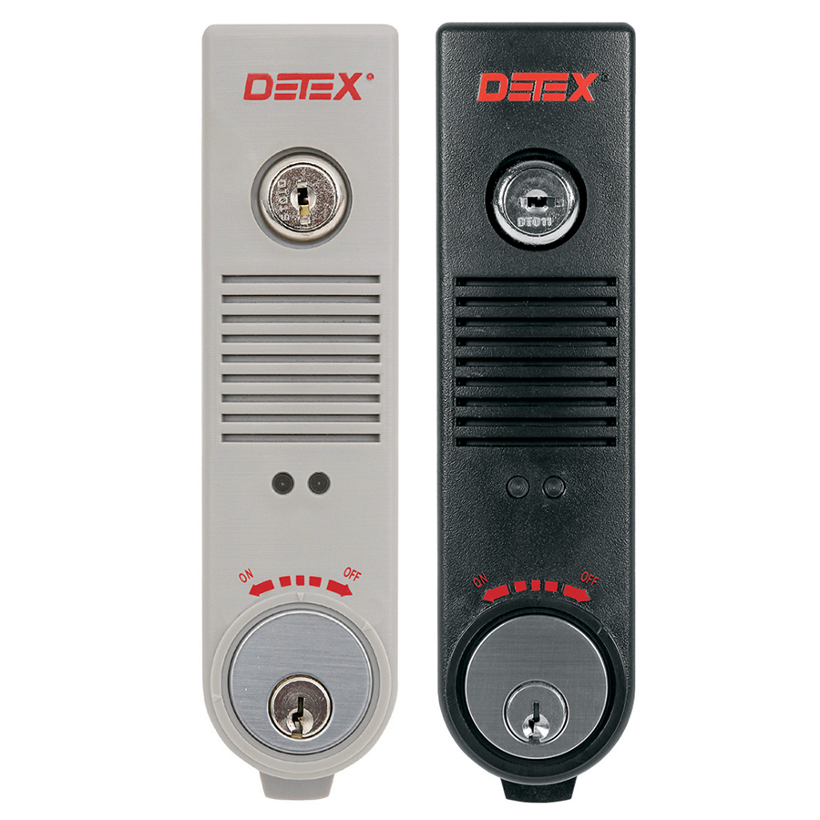 DETEX EAX-300 x BK - Door Prop Alarm - Surface Mount w/Battery - black ...