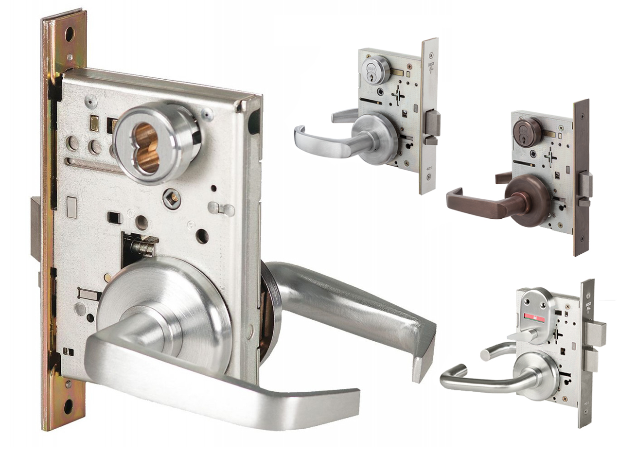 BEST D44081 626 - 45H mortise lock-J inside escutcheon lever only-satin ...