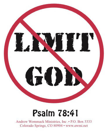 Don't Limit God - Sticker - Andrew Wommack Ministries Australia