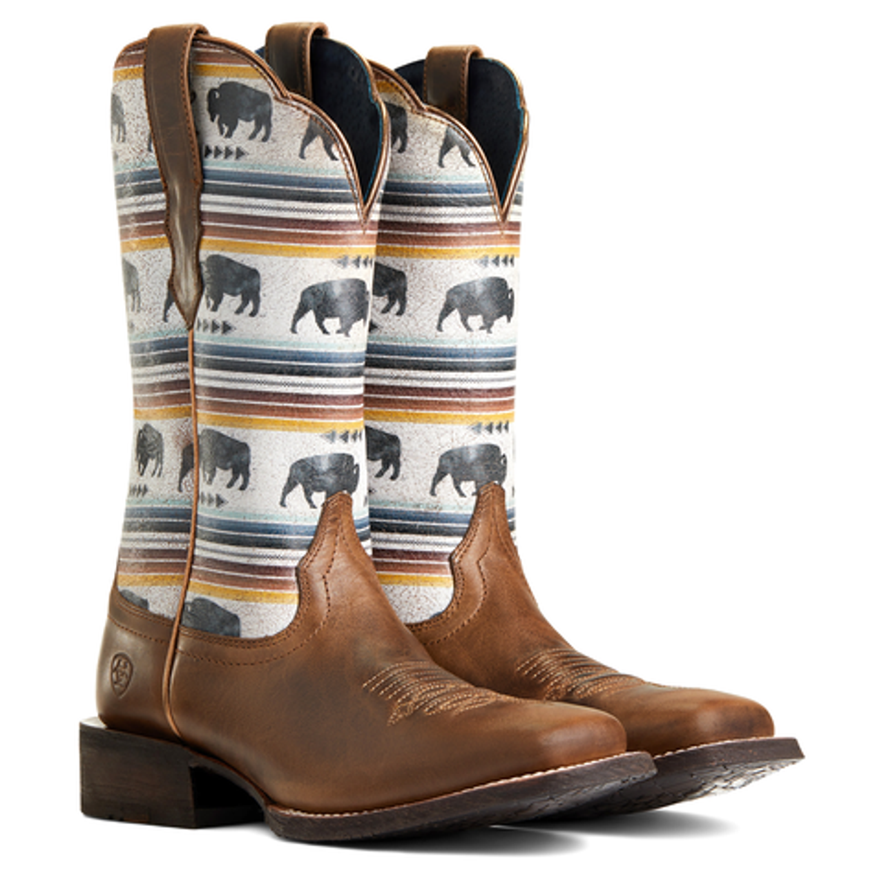 Ariat Wmns Circuit Savanna Ash Brownbuffalo Print Airds Of Lochinvar