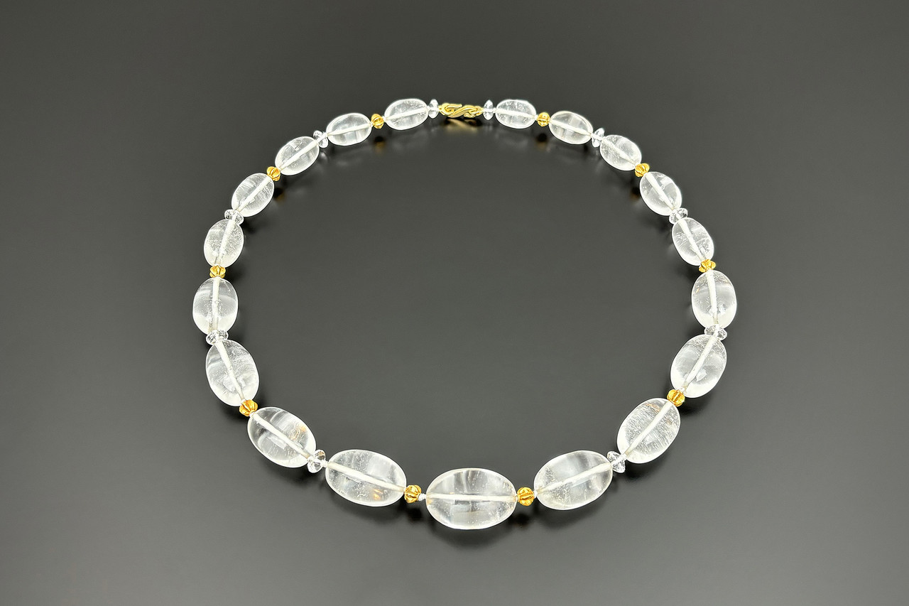 A Fabulous Rock Crystal Bead Necklace - Kozminsky Studio