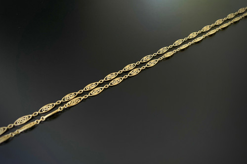 An Elegant Gold Guard Chain - Kozminsky Studio