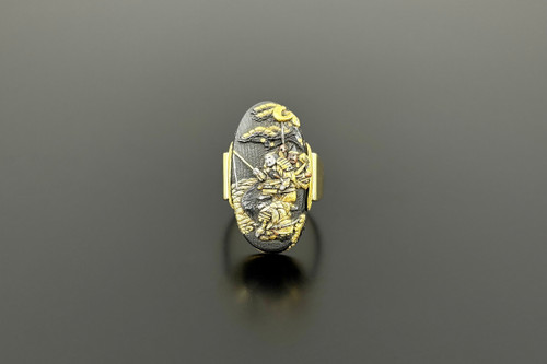 A Wonderful Japanese Shakudo Ring - Kozminsky Studio