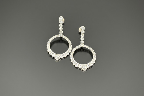 Belle Epoque Diamond Drop Earrings | Kozminsky