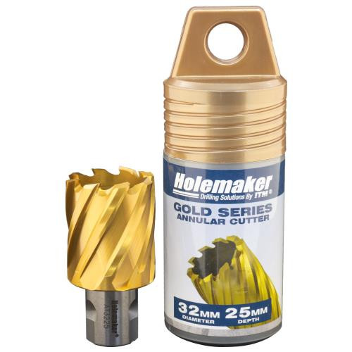 Holemaker Gold Series Annular Cutter 32mm x 25mm DOC - TWL NZ