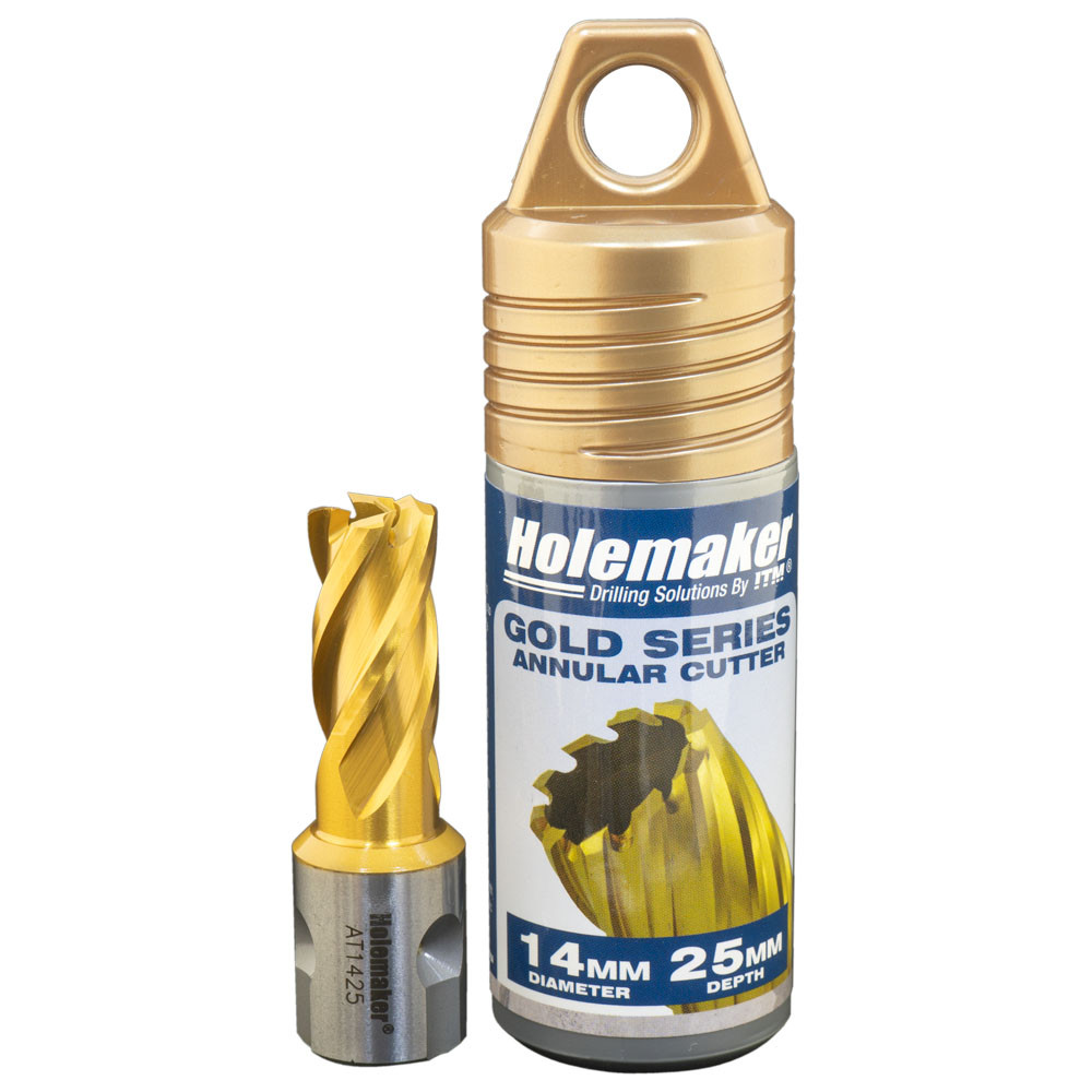 Holemaker Gold Series Annular Cutter 14mm x 25mm DOC - TWL NZ