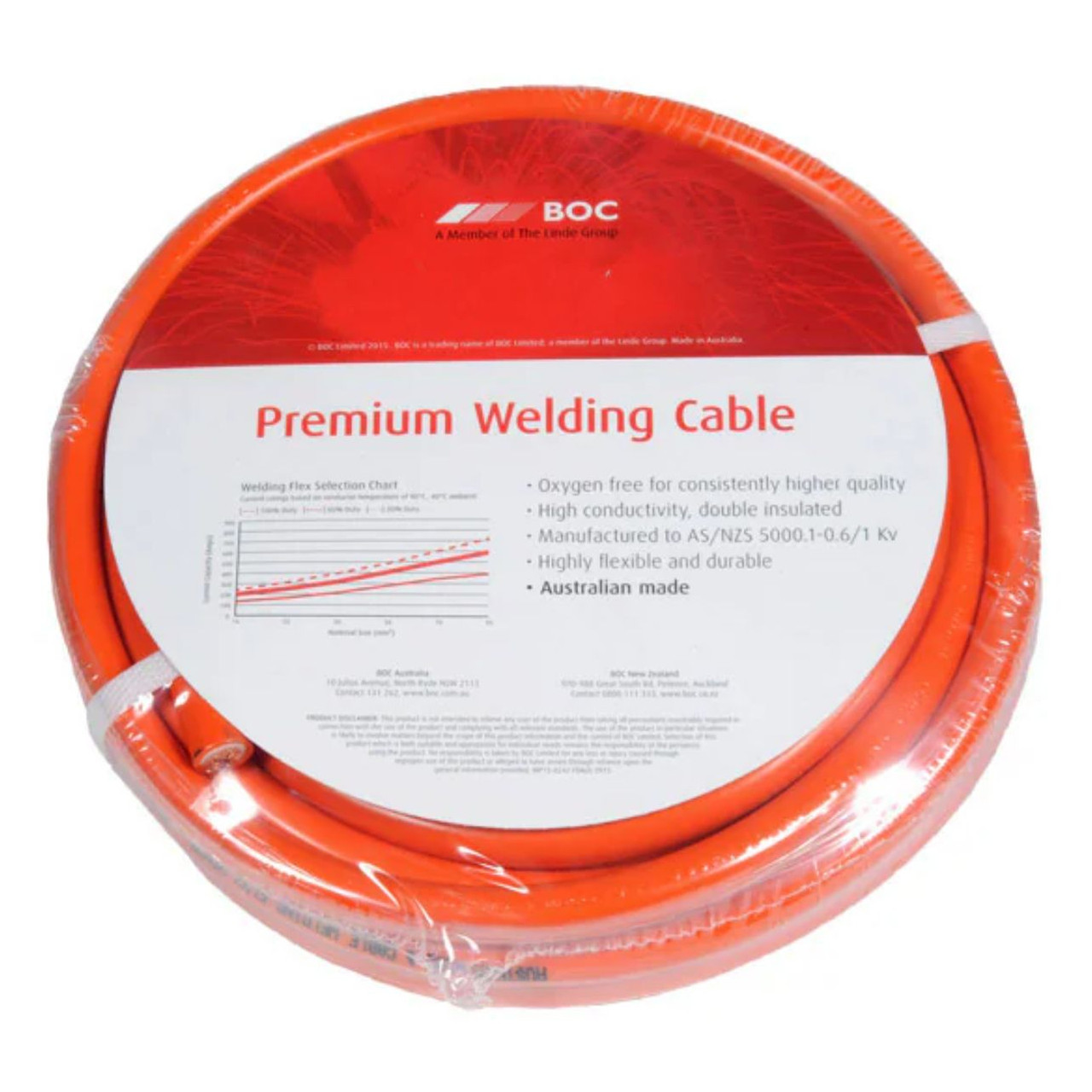 BOC Premium Welding Cable 35mm² 10M - TWL NZ