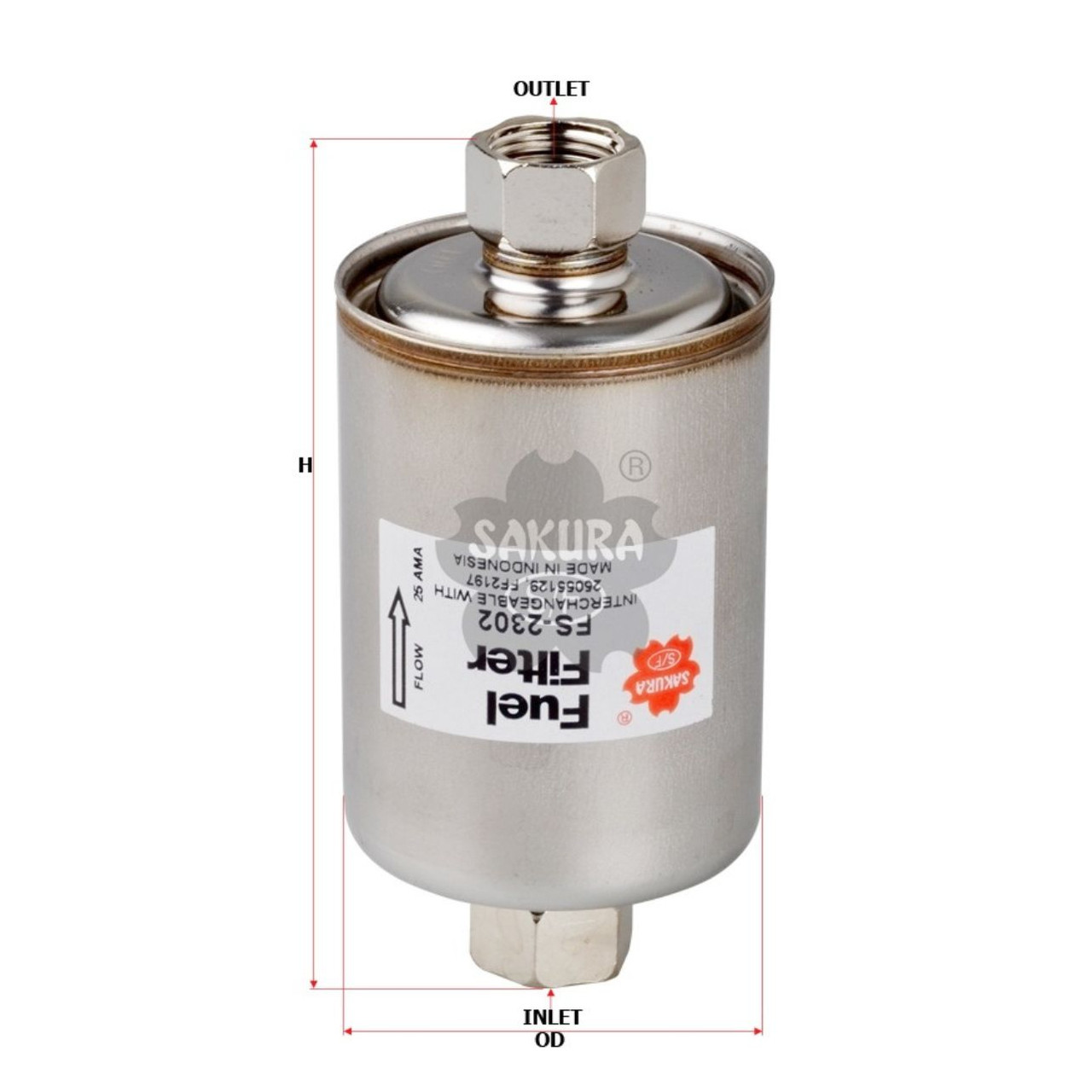 Fuel Filter Daewoo, Holden, Jaguar, Landrover, FS-2302 - TWL NZ