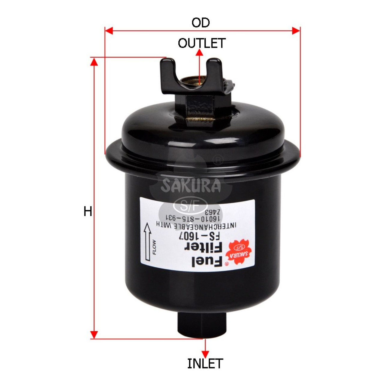 Fuel Filter Honda, FS-1607 - TWL NZ