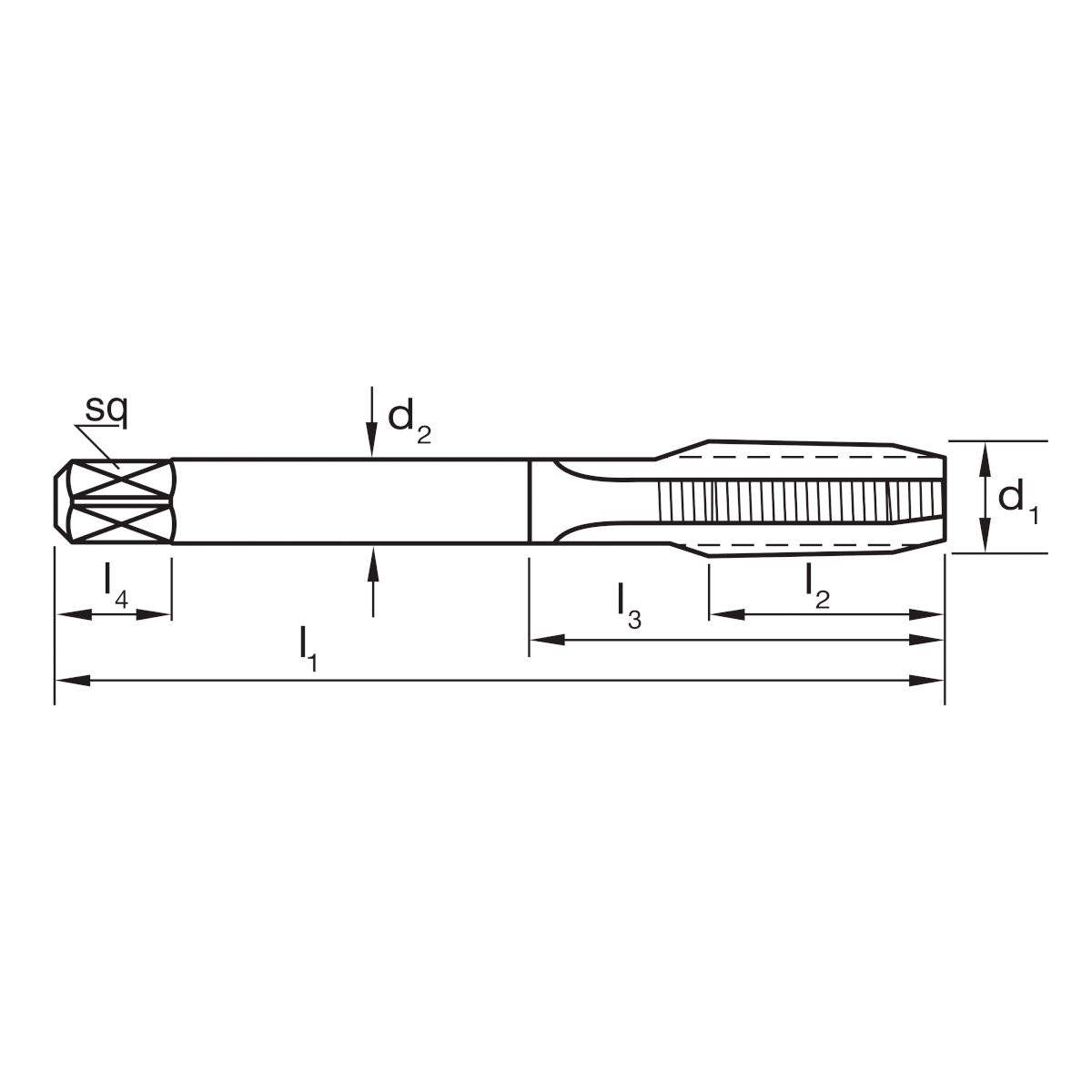 Sutton HSS Hand Tap BSPT 3/8x19 Bottoming - TWL NZ