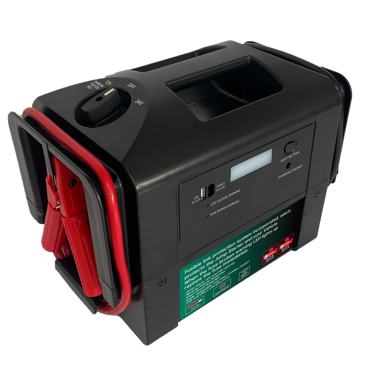 Jump Starter HD 12V/24V W/ Protection - TWL NZ