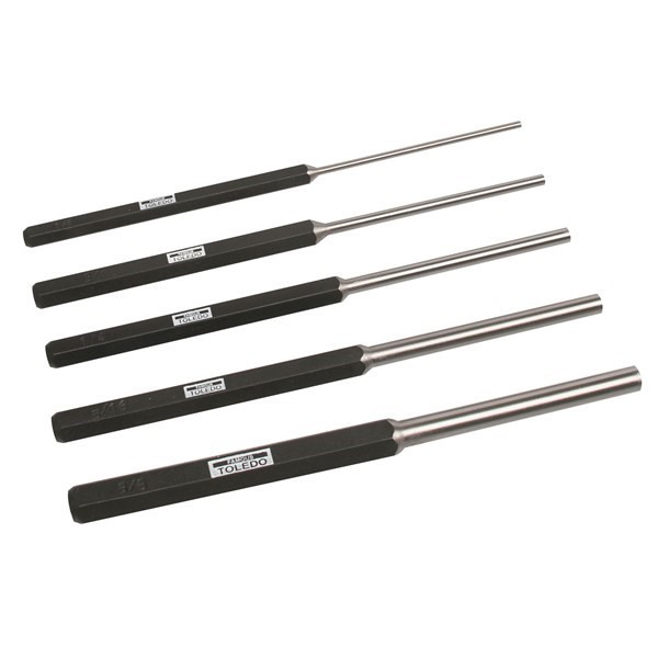 Toledo HD Pin Punch Set Extra Long 200mm 5pc - TWL NZ