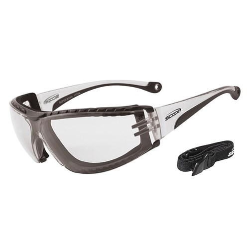 Scope Super Boxa Titanium Safety Glasses Clear Lens - TWL NZ