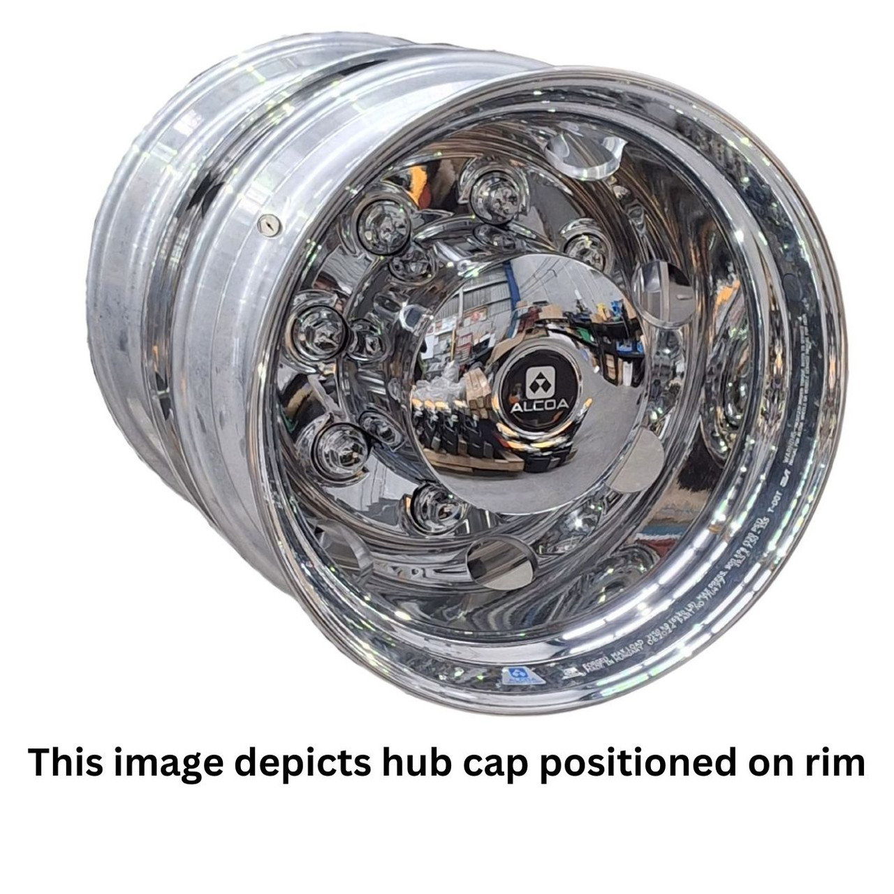 ALCOA Hub Cover/Chrome/Rear/Screw On/8 Stud 275 PCD - TWL NZ