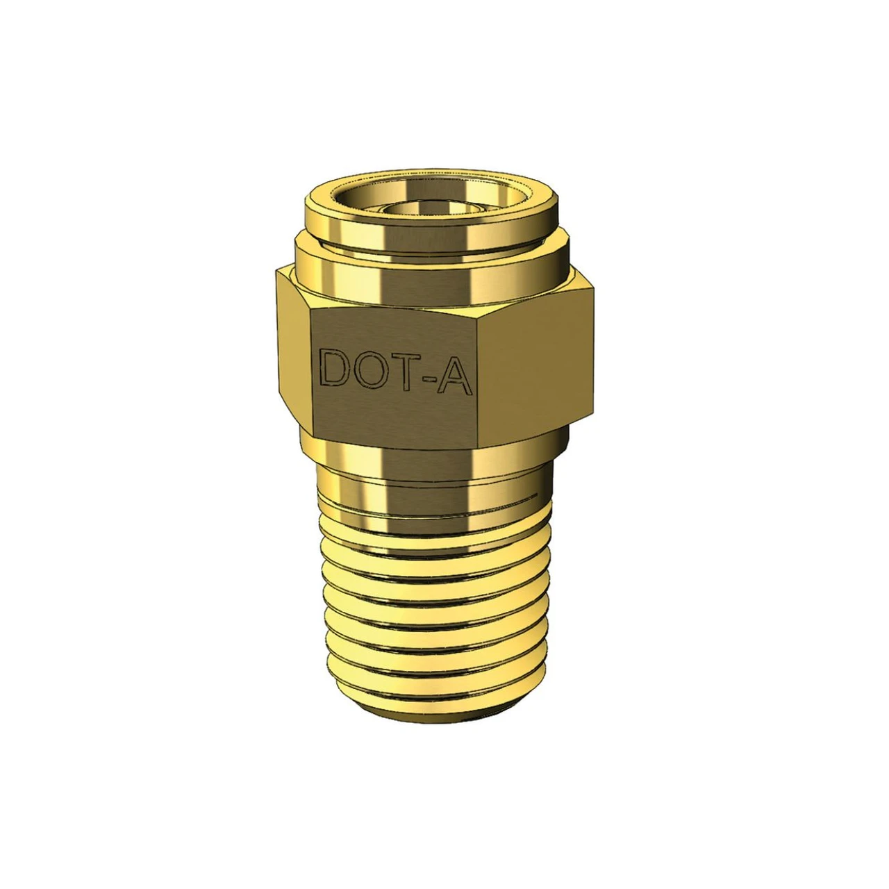 Brass DOT Male Connector - TWL NZ