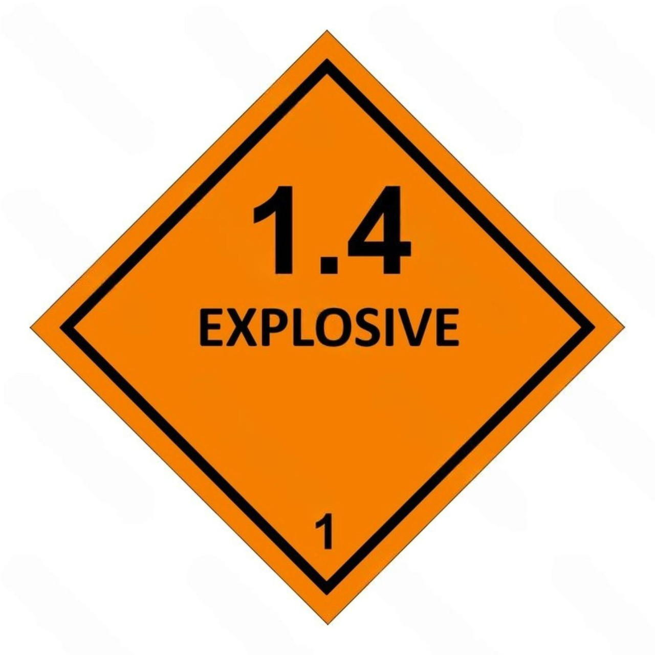 DG Label PVC 295x295 Explosive 1.4 - TWL NZ
