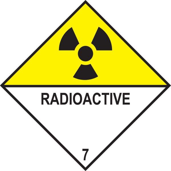 DG Label PVC 295x295 Radioactive - TWL NZ